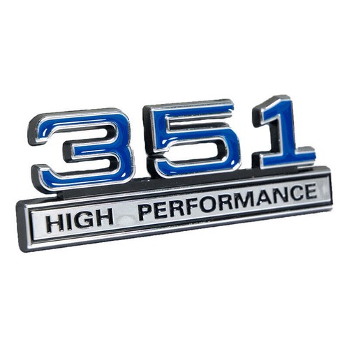 351 Windsor Cleveland 5.8 Liter High Performance Emblem Logo in Blue ...