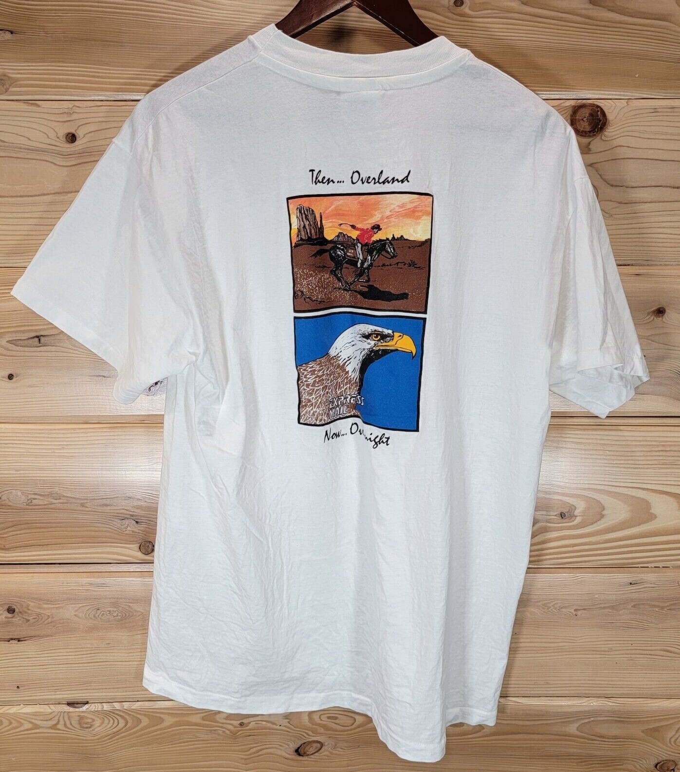 Rare Vintage USPS Post Office T Shirt Men Large Cowbo… - Gem