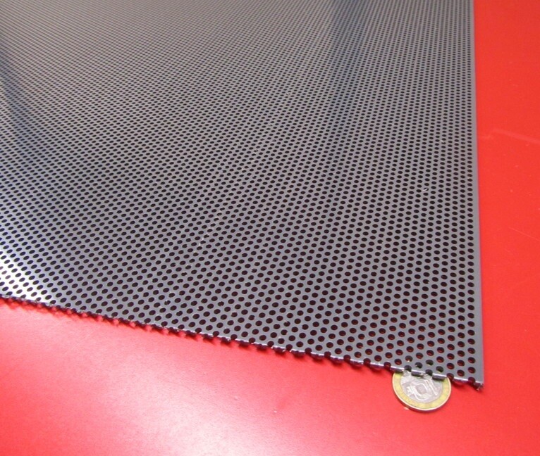 PVC Type I Perforated Sheet, 1/8" Thick x 24" x 24", 1/8" Dia Hole ...