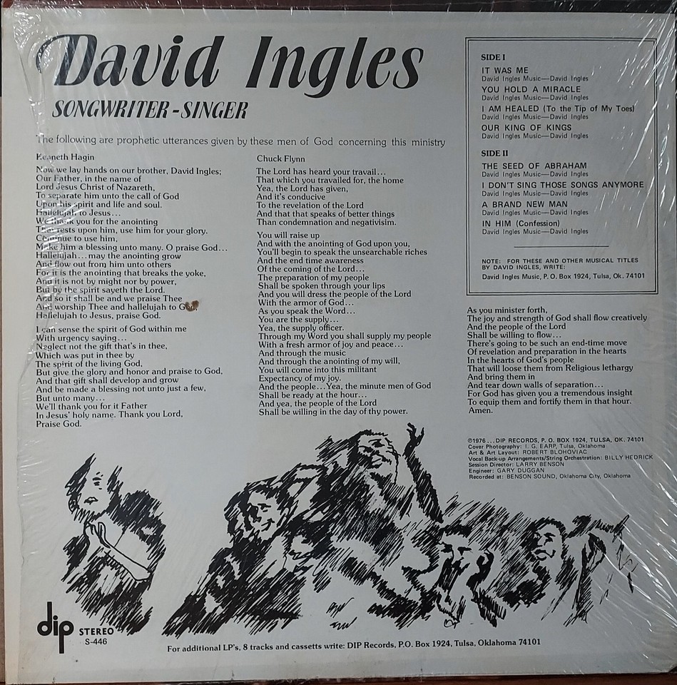 David Ingles Songwriter Singer Gospel Music Tulsa OKLP RECORD ALBUM | eBay