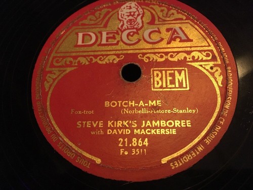 78 RPM- STEVE KIRK’S JAMBOREE with DAVID MACKERSIE - DECCA 21.864 | eBay