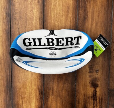 Gilbert Zenon Omega Rugby Match Ball Size 5 Black & Royal Blue | eBay