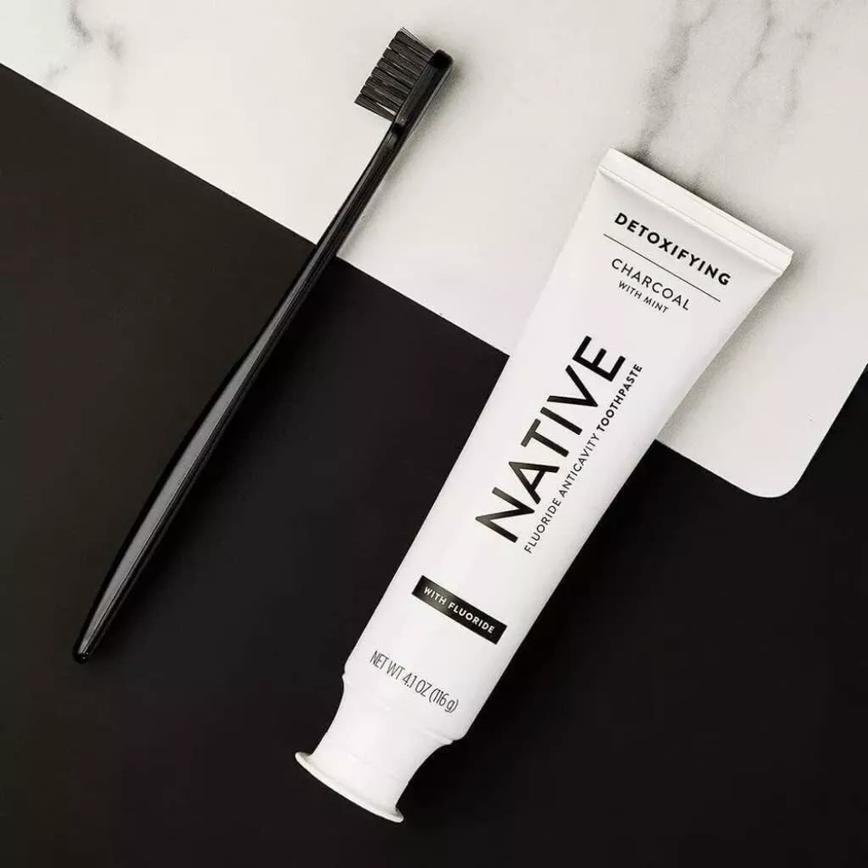 12Pack Native Fluoride Anticavity Toothpaste Charcoal with Mint 4.1 oz ...