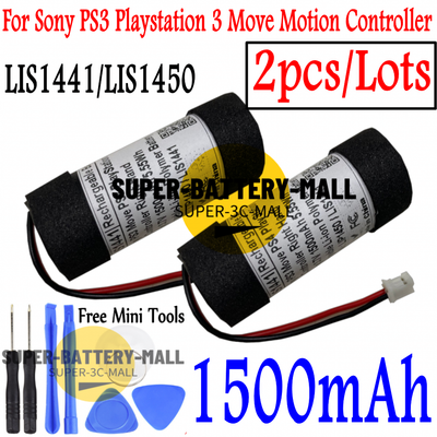 2Pack 1500mAh Replacement Battery Sony PS3 Playstation 3 Move Motion ...