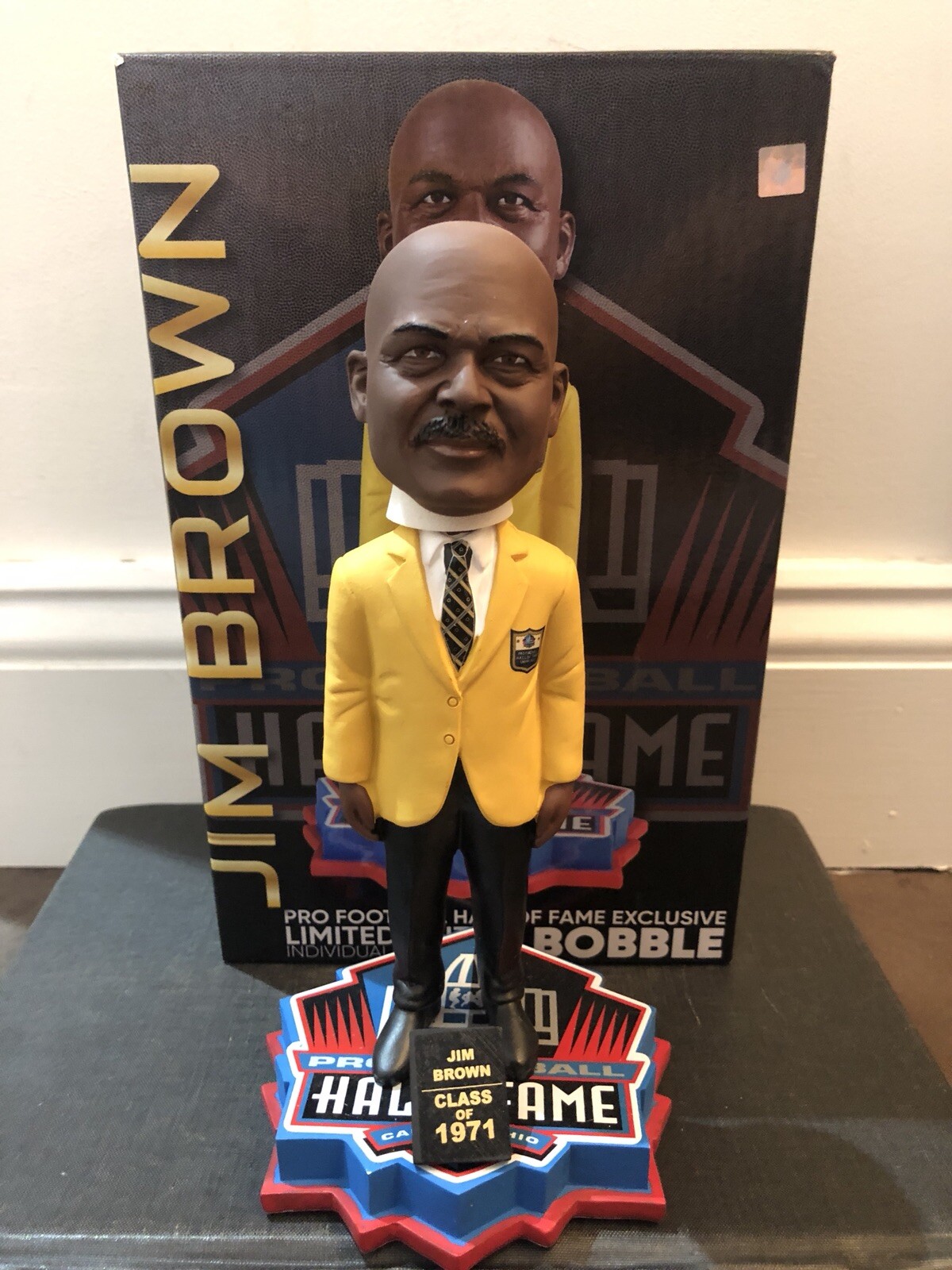Jim Brown NFL Pro Football Hall of Fame Gold Jacket Induction ...