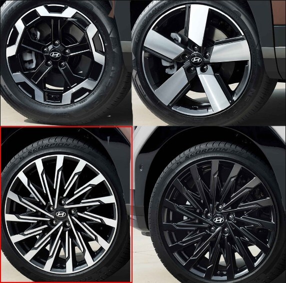 2024+ Hyundai Santa Fe MX5 OEM 21" Calligraphy Wheel Alum | Black ...