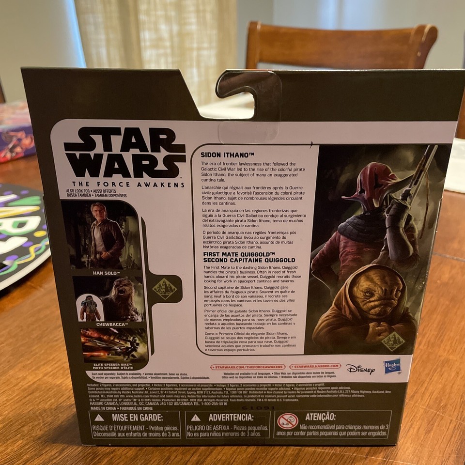 HASBRO STAR WARS - SIDON ITHANO AND FIRST MATE QUIGGOLD 3.75" Figure 2 ...