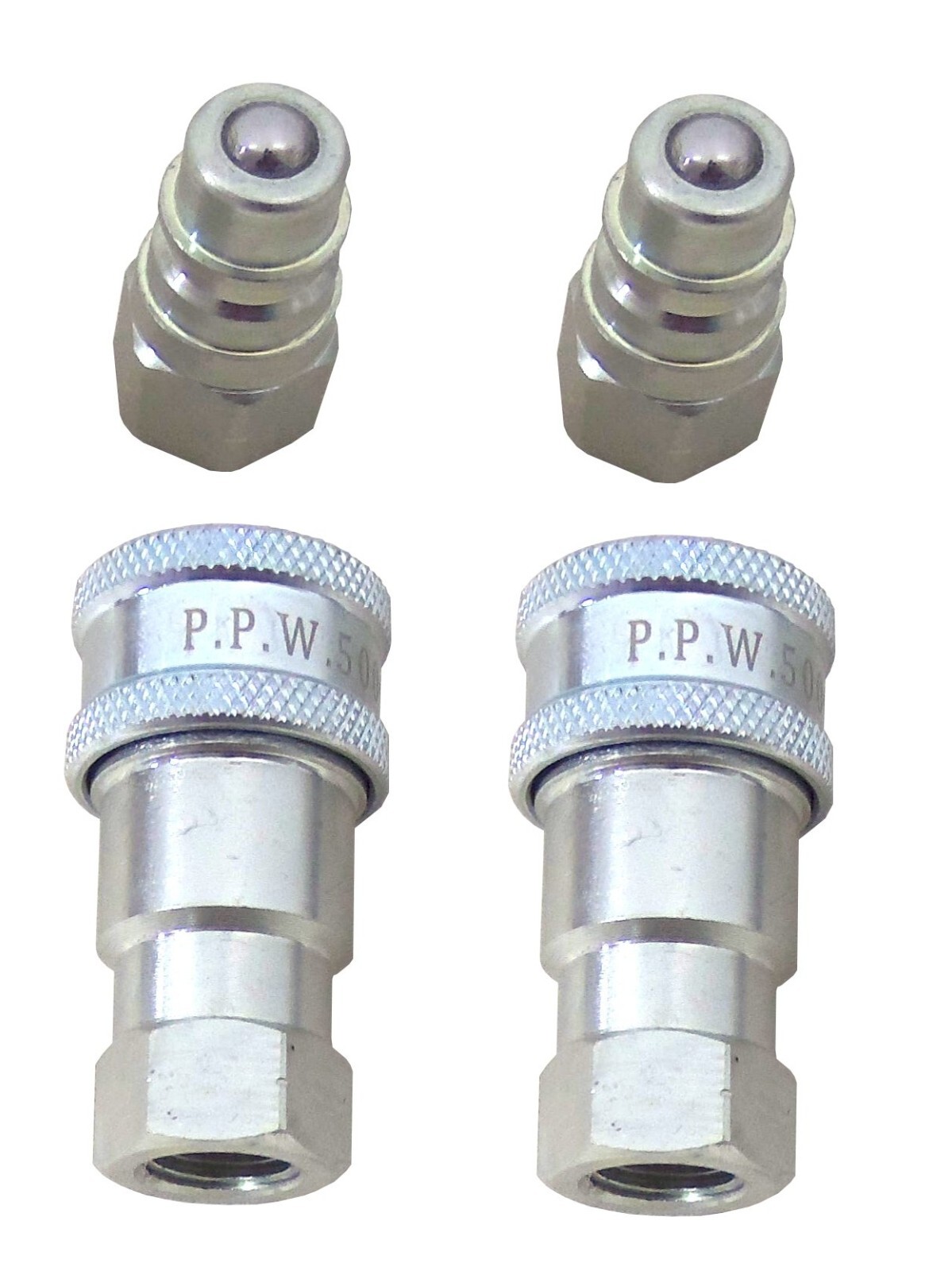 (2 Pack) Meyer Western Fisher 1/4" Quick Coupler Ball Style – 15072 / ...