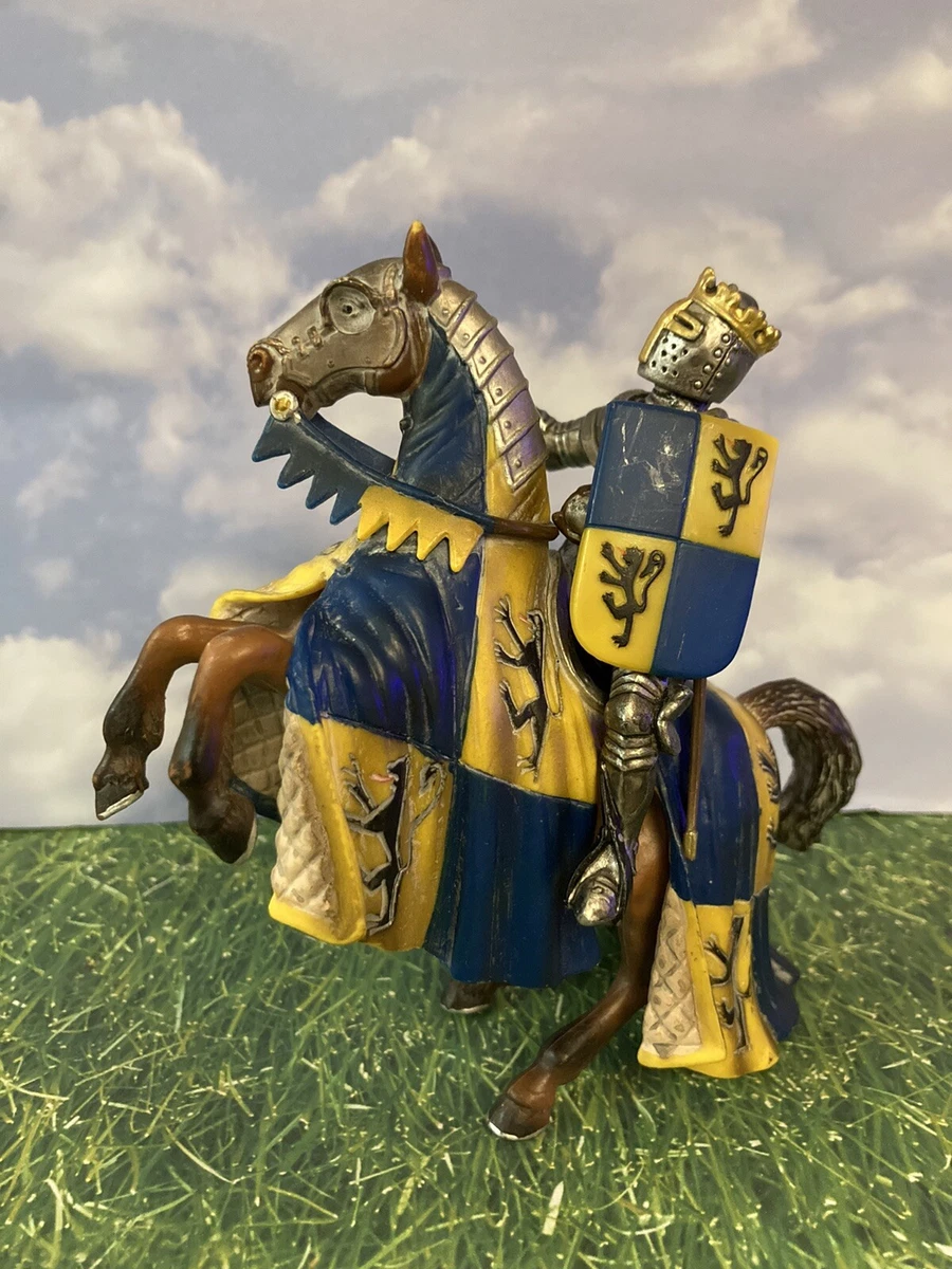 Medieval Knight On Horse Rearing