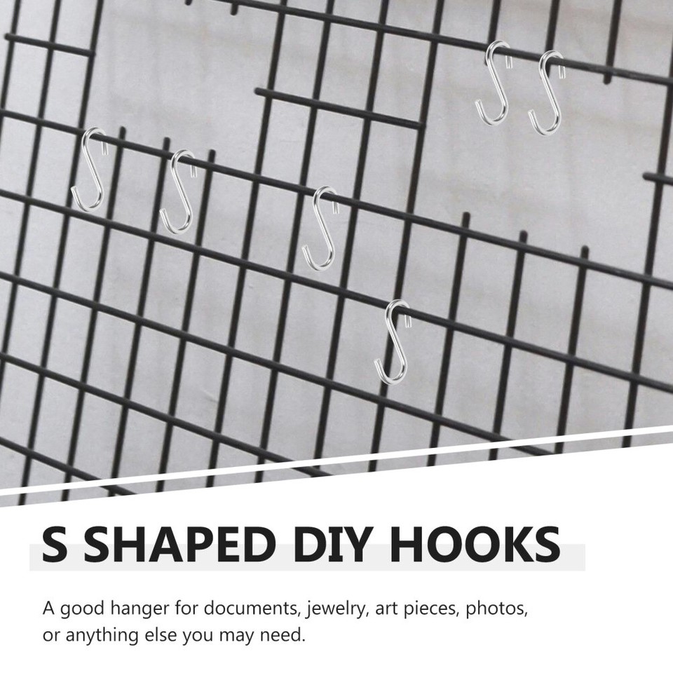 100Pcs mini s hooks for crafts DIY Mini Stainless Steel S-shaped | eBay