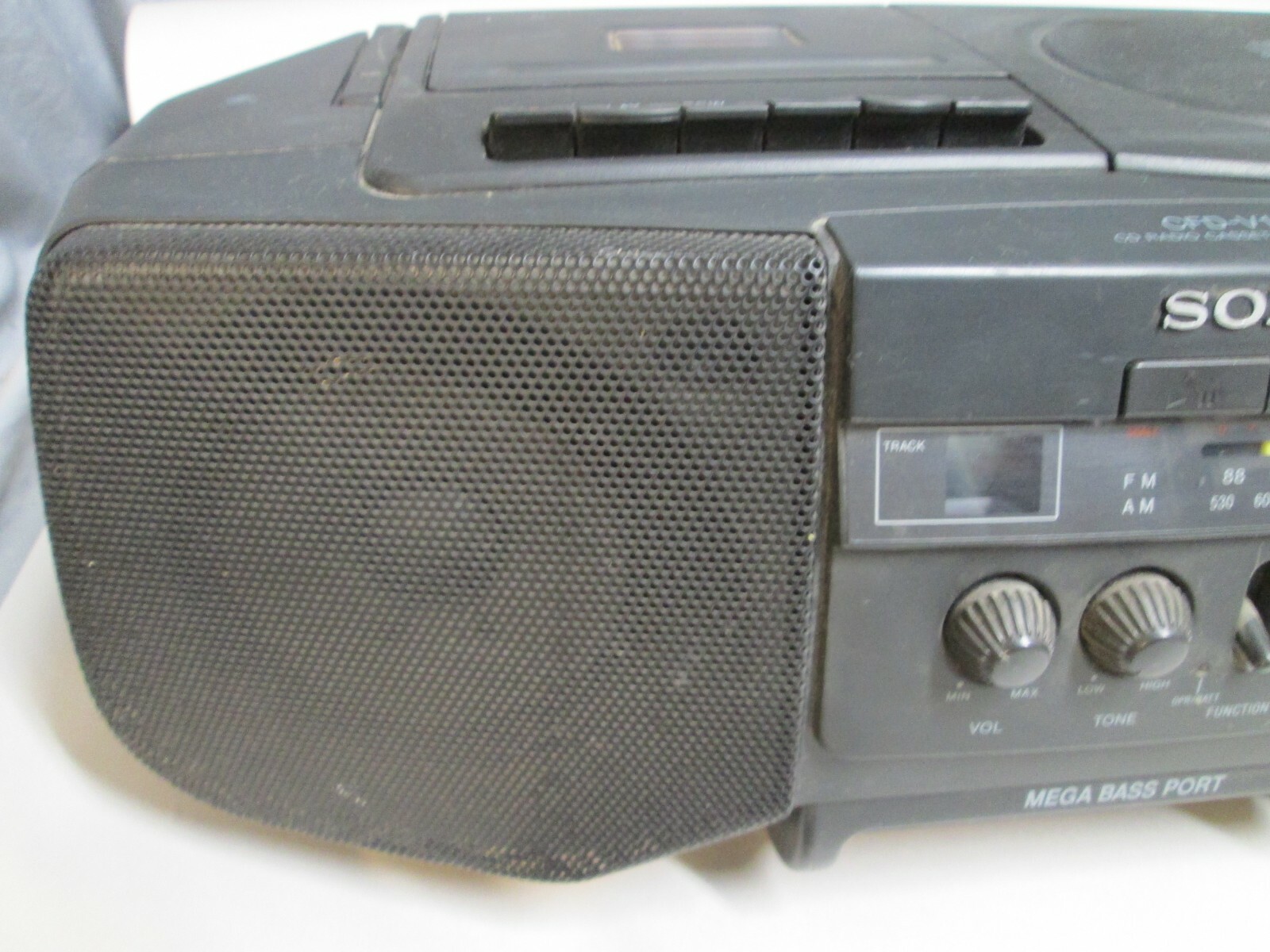 Sony Cfd-v10 Portable CD Radio Cassette Tape Player Boombox Tested EUC ...