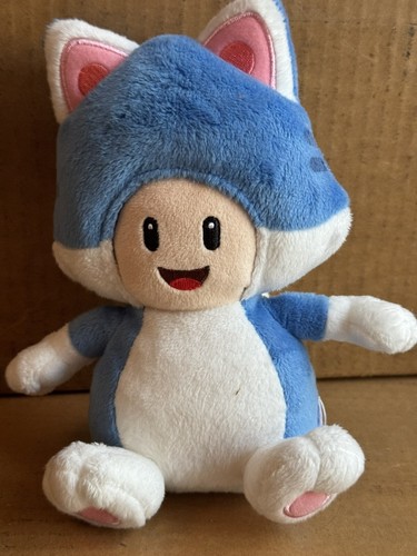 Super Mario 3D World 2015 Nintendo Neko Cat Toad Plush Approx 7" Blue ...