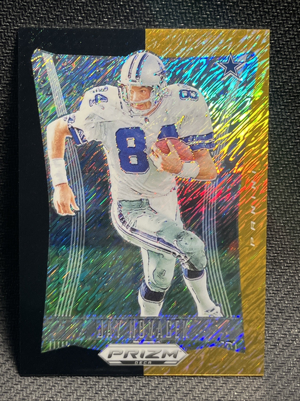 Jay Novacek 2024 Prizm Deca #86 FOTL Black Gold Shimmer /8 Price Guide ...