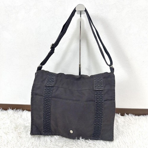 Hermes Air Line Bassus MM Messenger Bag Grey Polyamide Polyester | eBay