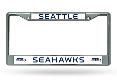 SEATTLE SEAHAWKS NFL Officially Licensed Chrome Auto License Plate ...