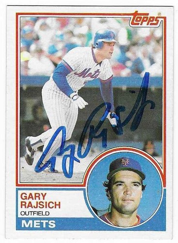GARY RAJSICH 1983 TOPPS AUTOGRAPHED SIGNED # 317 NEW YORK METS | eBay