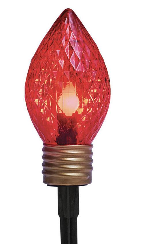 (Set of 12)Indoor/Outdoor Multi-Colored Jumbo Pathway LED Christmas ...