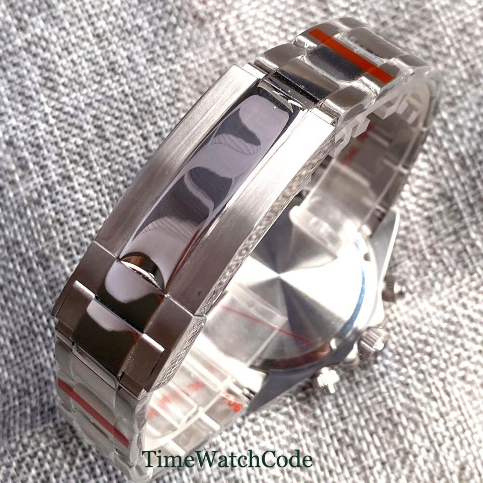 39mm Quartz Watch for Men Stop Watch Sapphire Glass Chronograph ...