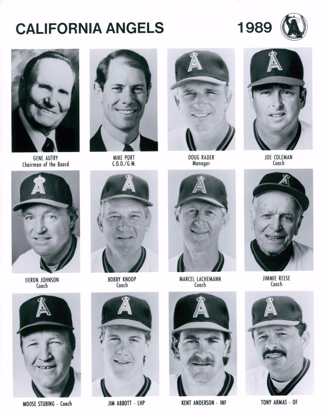 1989 California Angels Baseball 8x10 Unsigned Glossy Photo Lot of 2 | eBay