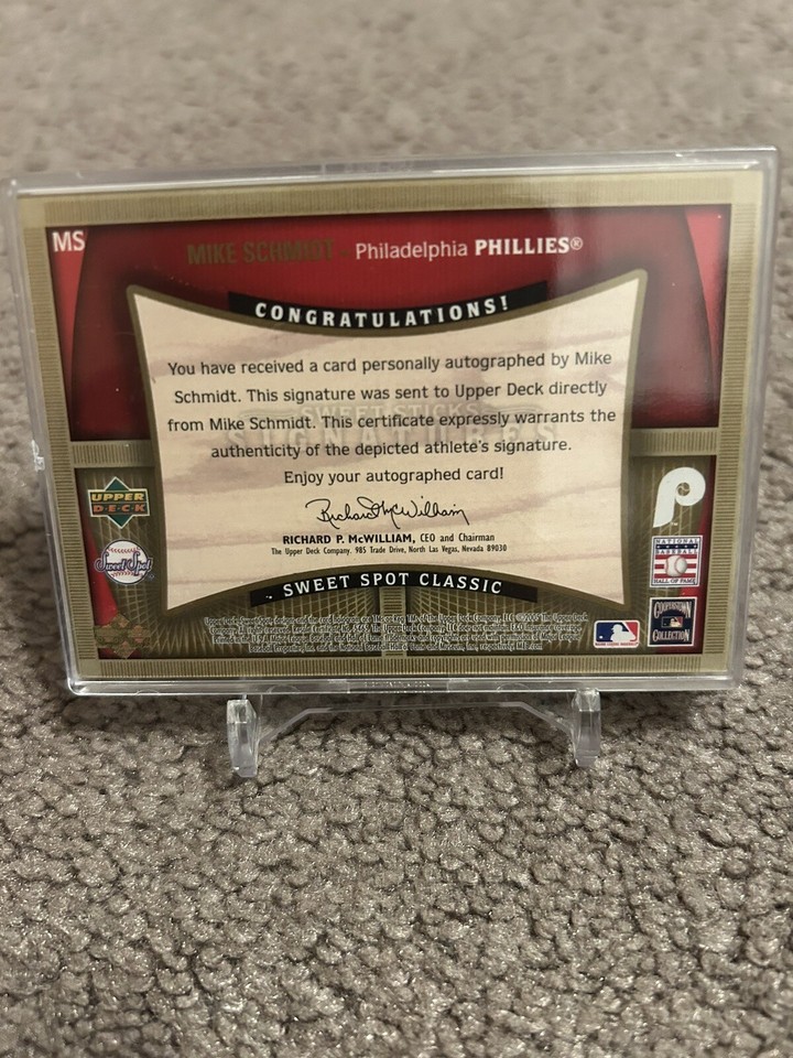 2005 Upper Deck Ultimate Coll. Mike Schmidt Game-Used Bat Auto #’35 ...