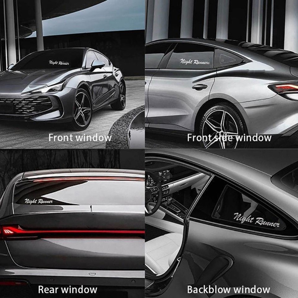 Windshield Night Runner Car LED Light Window Stickers for JDM Glow ...