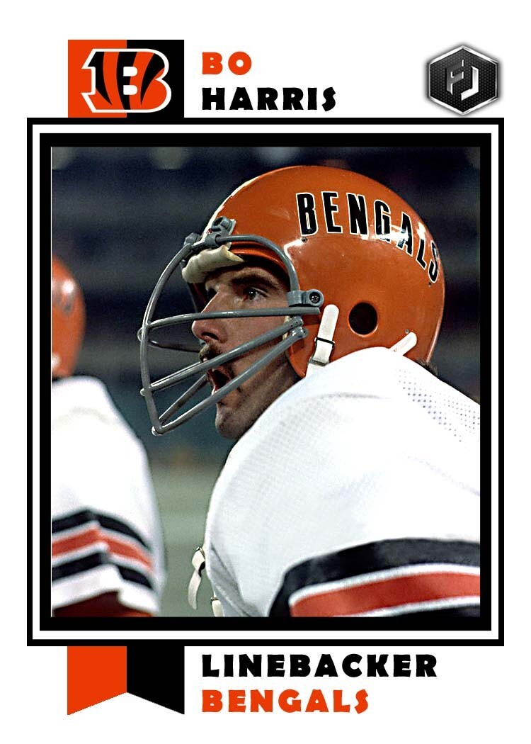 ACEO BO HARRIS CINCINNATI BENGALS CUSTOM HAND MADE ART CARD | eBay