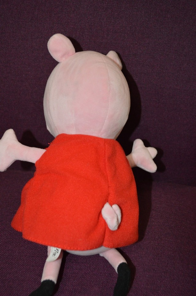 Peppa Pig Hug N' Oink TALKING Plush 12” Large Stuffed Toy- Press Belly ...
