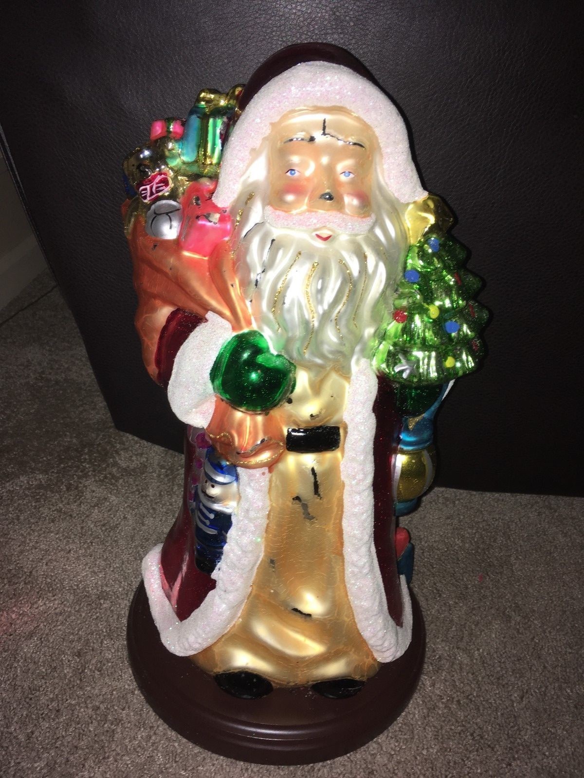 thomas pacconi classics inc. 30 years 2004 hand blown 17'' santa tree ...