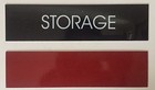 STORAGE SIGN - BLACK (SIZE 2''X7.75'')- REF24-1027 | eBay