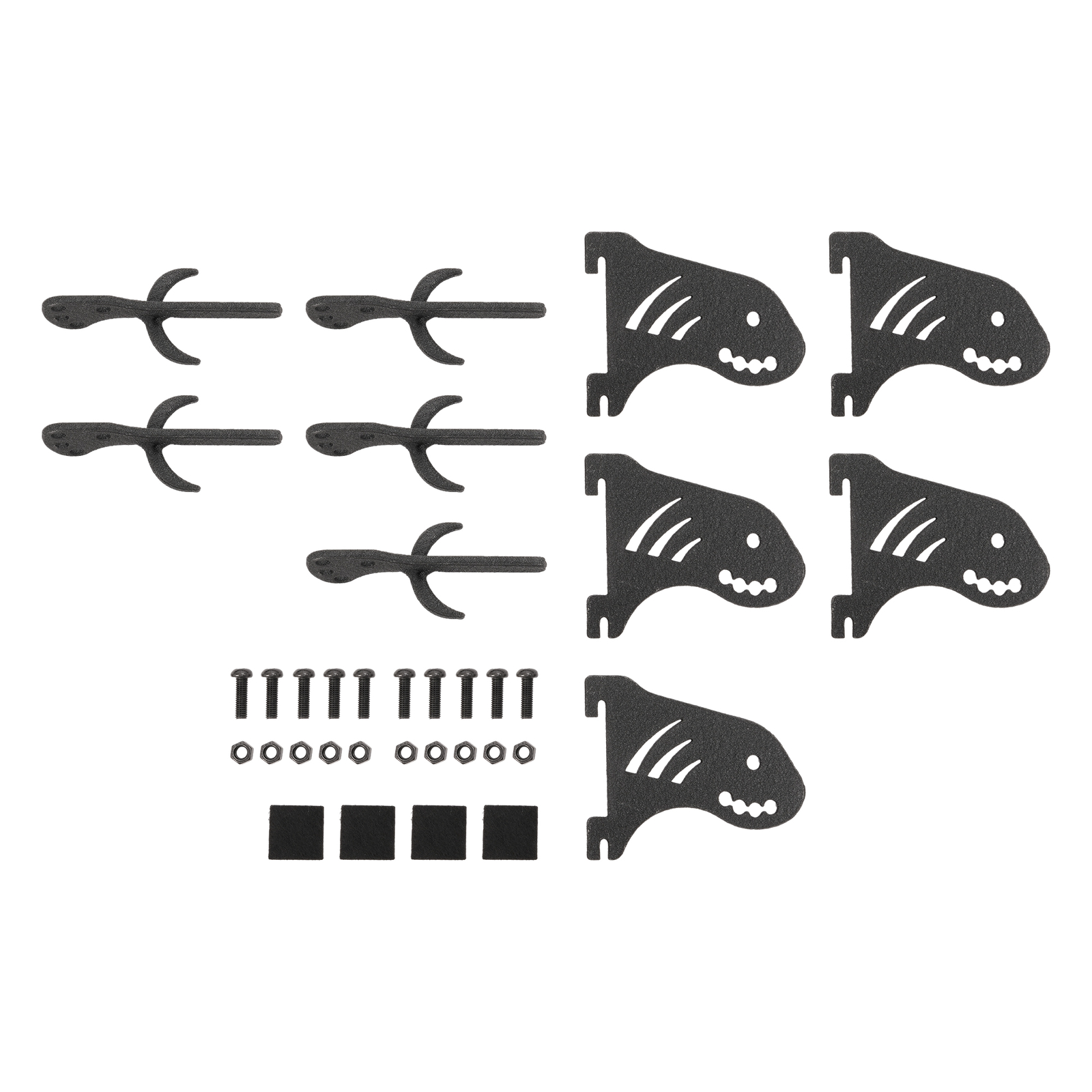 CUSTOMIZABLE 6 Feet Trophy Tree Stand Mount 5 Taxidermy Skull Hooker ...