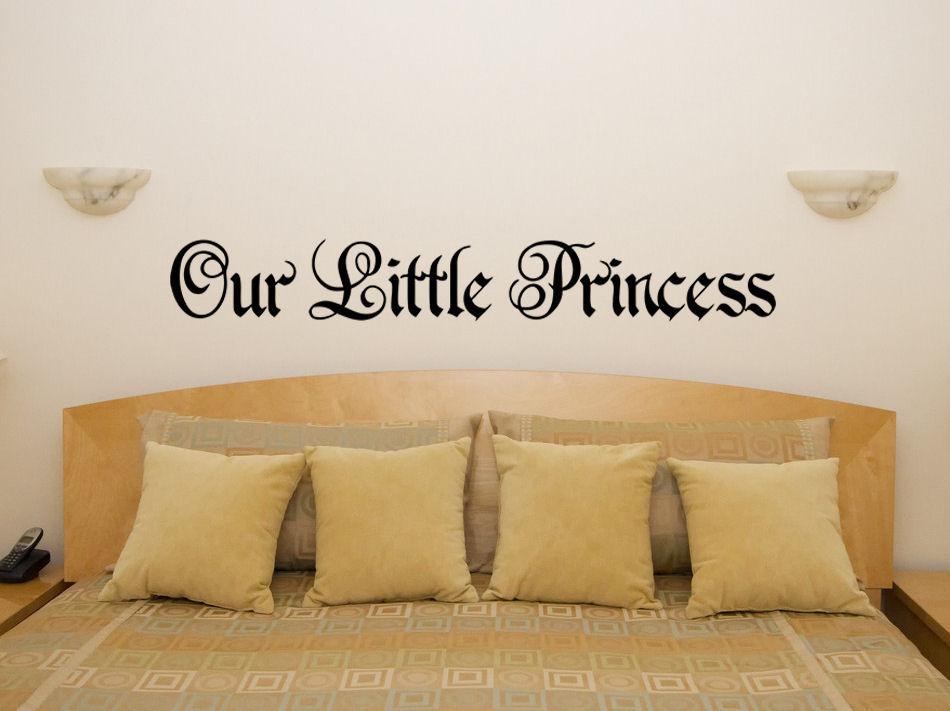Our Little Princess Nursery Children's Bedroom Decal Wall Art Sticker ...