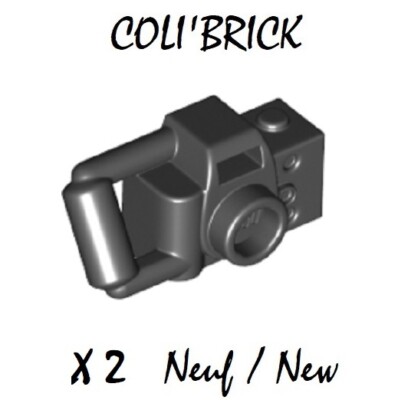 Lego 30089 b - 2x Appareil photo / Minifig utensil Camera - Noir ...