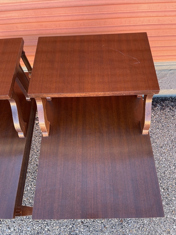 Pair Of Vintage Mersman End Table Genuine Mid Century Modern Tiered ...