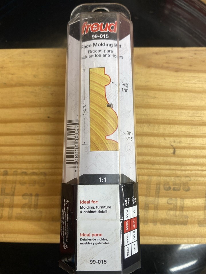 Freud Router Bit 99-015 Face Molding Bit | eBay