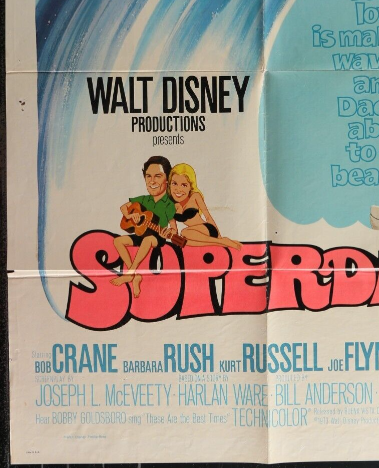Superdad (1973) - original movie poster - Kurt Russell - Bob Crane - Disney | eBay