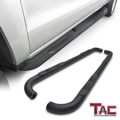 For 2009-2018 Dodge Ram 1500 Crew Cab 3" Texture Side Step Rails ...