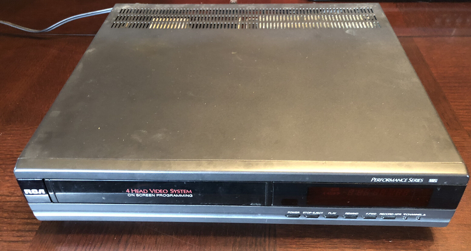 Vtg RCA performance series 4 head VCR Player/Recorder VR535 No Remote ...