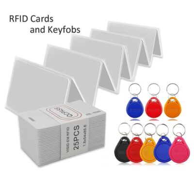 125kHz RFID ID/EM Card/ 13.56MHz RFIC IC Card Waterproof Cards Keychain ...