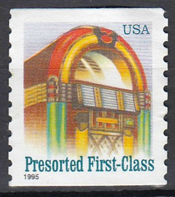 USA gestempelt Presorted First Class Musikbox Musik Schallplatten ...