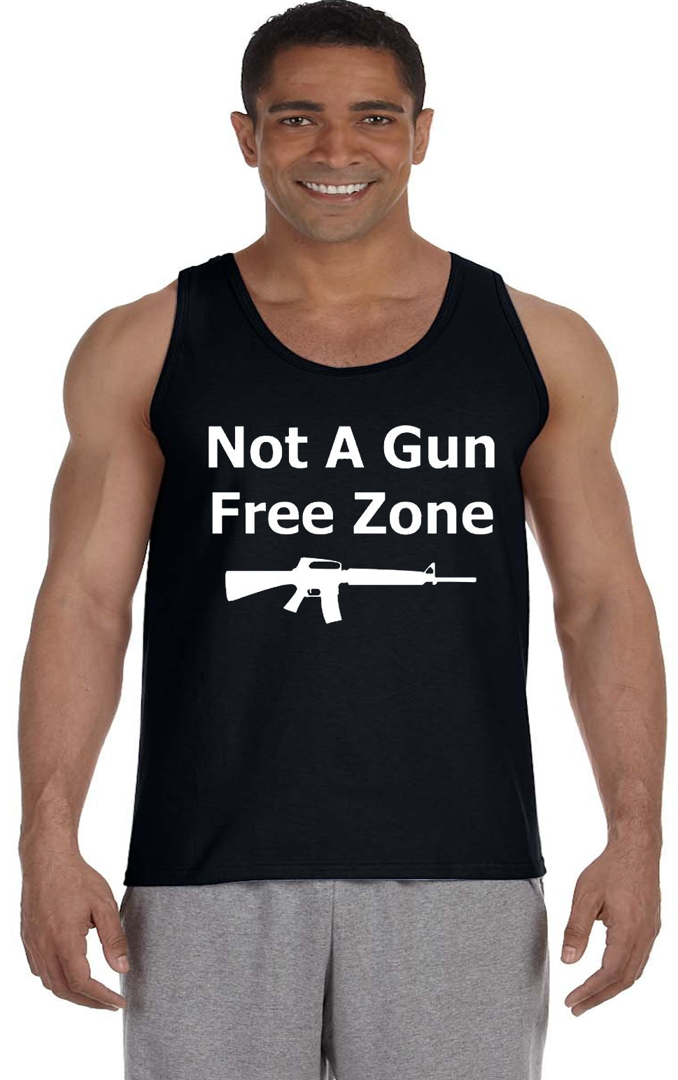Mens Tank Top Sleeveless Muscle Tee Shirt 2nd Amendment 2A Pro Gun ...