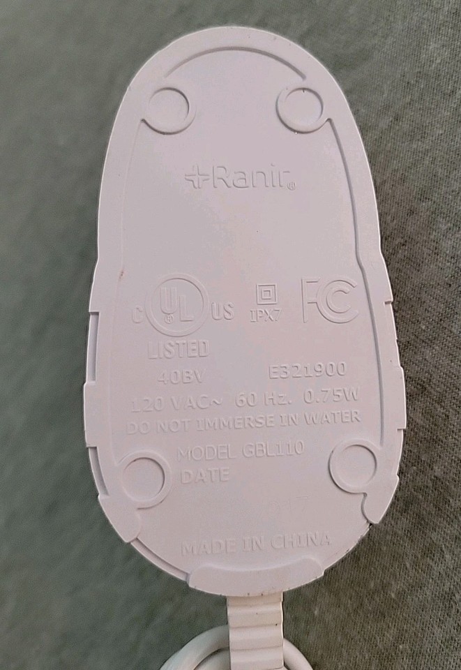 Ranir Model GBL110 Electric Toothbrush Charger Base 120V AC Replacement ...