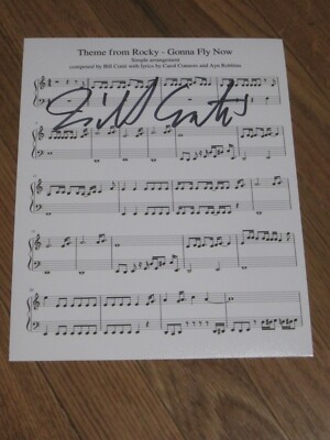 BILL CONTI Signed 8x10 MUSIC Photo ROCKY MOVIE COMPOSER SONGWRITER ...