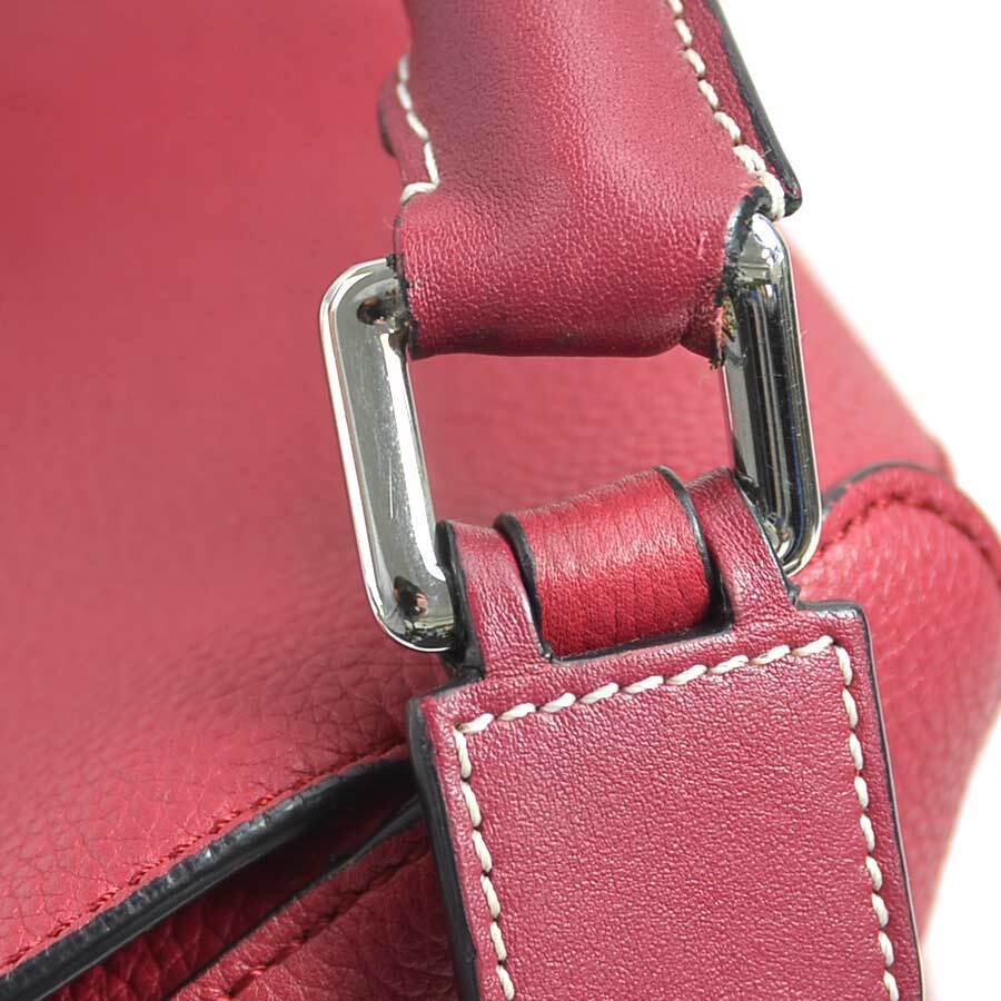 Auth LOEWE Puzzle Handbag Shoulder Bag Grape Leather Auth LOEWE Puzzle Handbag Shoulder Bag Grape Leather