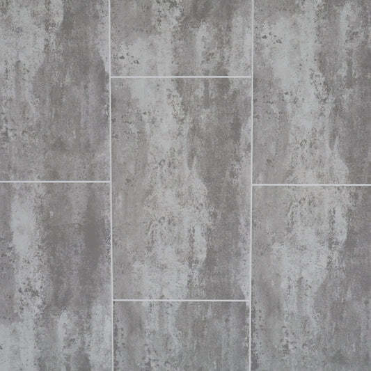 Silver Mist Tile Groove 8mm PVC Cladding Panels Kitchen Bathroom 100% ...