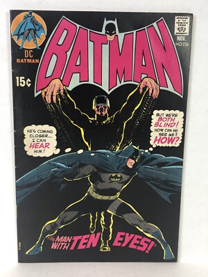 Batman #226 - Neal Adams Cover Art. 1st. App. of Ten-Eyed Man. 1970 | eBay