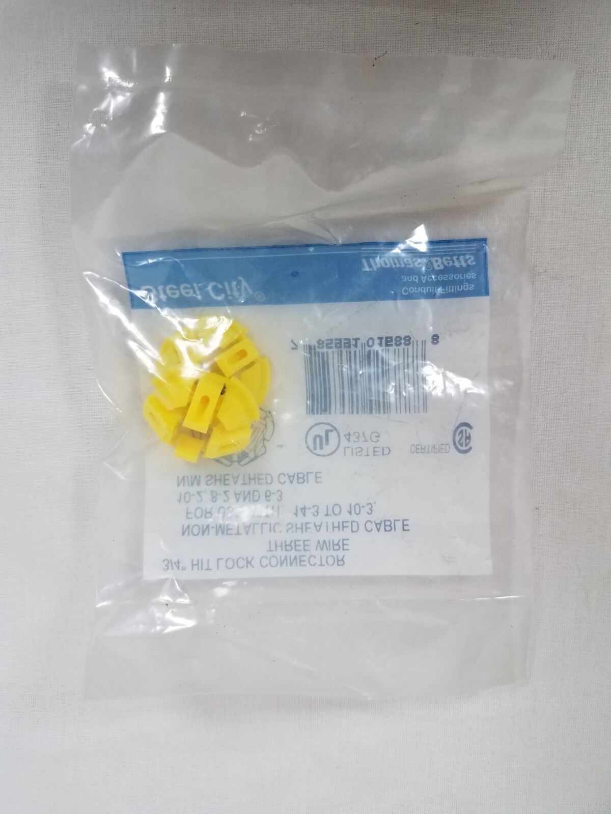 100 Steel City Thomas & Betts NM Cable #14/3 -#10/3 3/4" Hit Lock ...