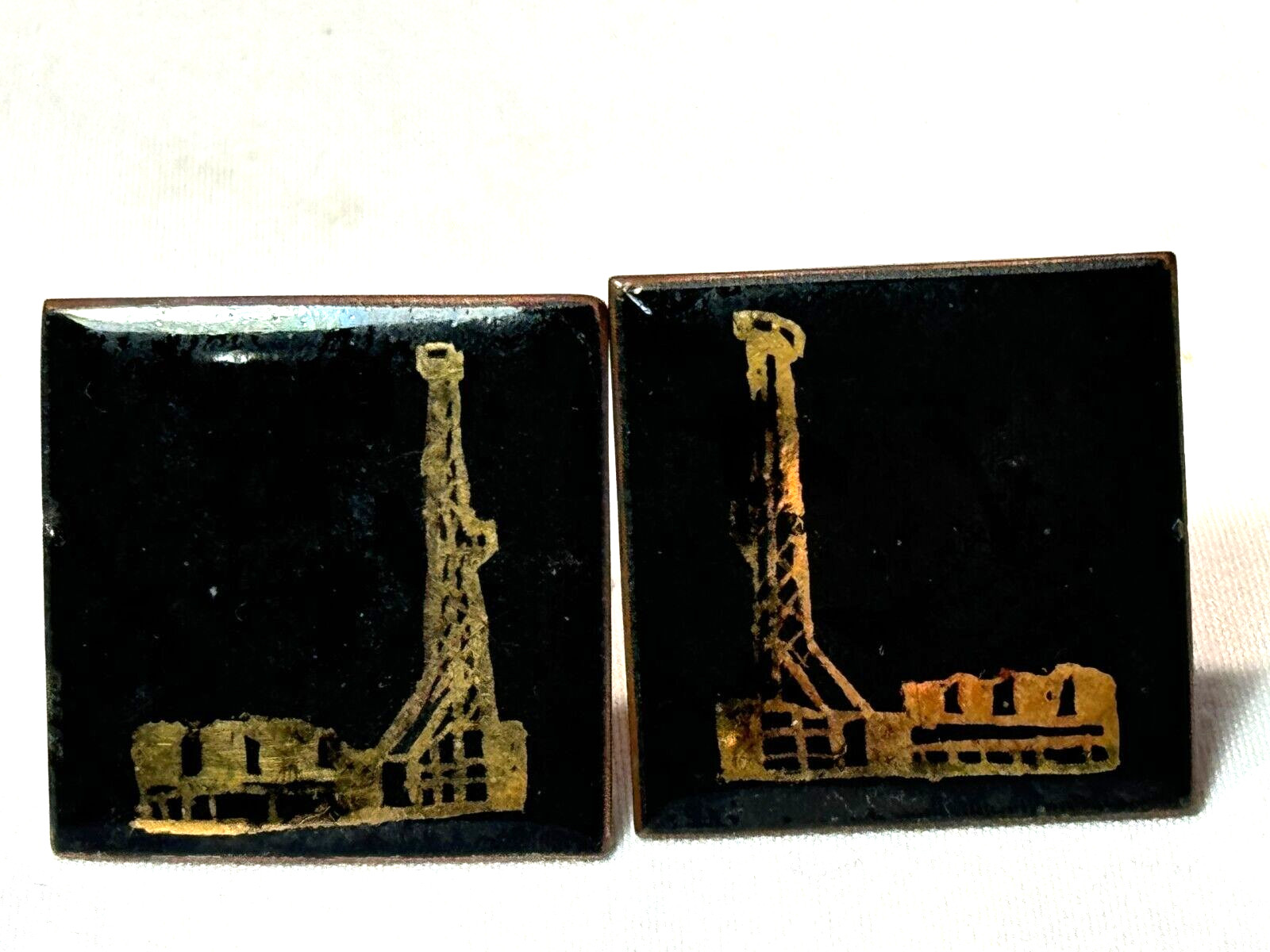 RARE VINTAGE 1960'S COPPER & ENAMEL OIL RIG DRILL DER… - Gem