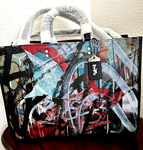 Coach Mint X + Serf Black & Silver Graffiti Large Rogue 39 Original ...