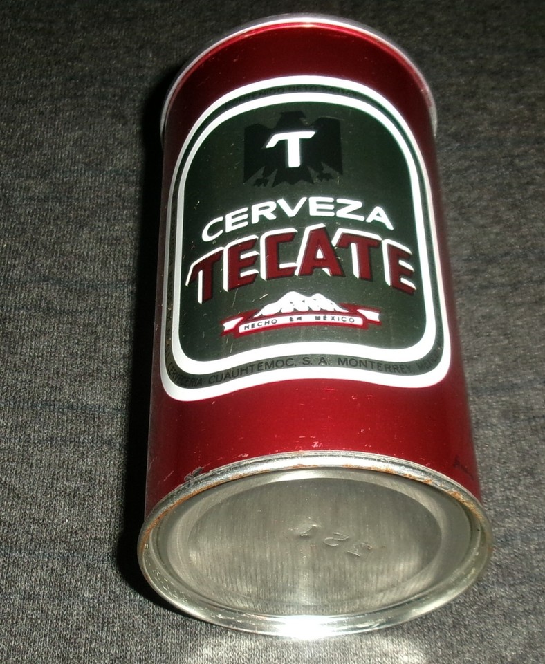 RARE 1960's Tecate Beer of Mexico, EARLY RING PULL Vintage Beer Can | eBay