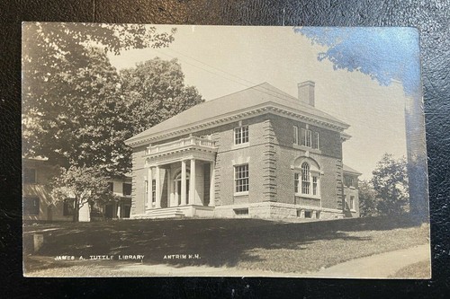 Vintage Postcard James A. Tuttle Library Antrim New Hampshire NH New ...